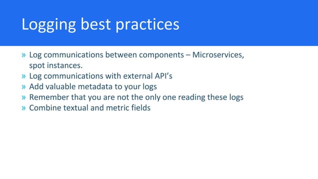 Production debugging & Logging | PPT