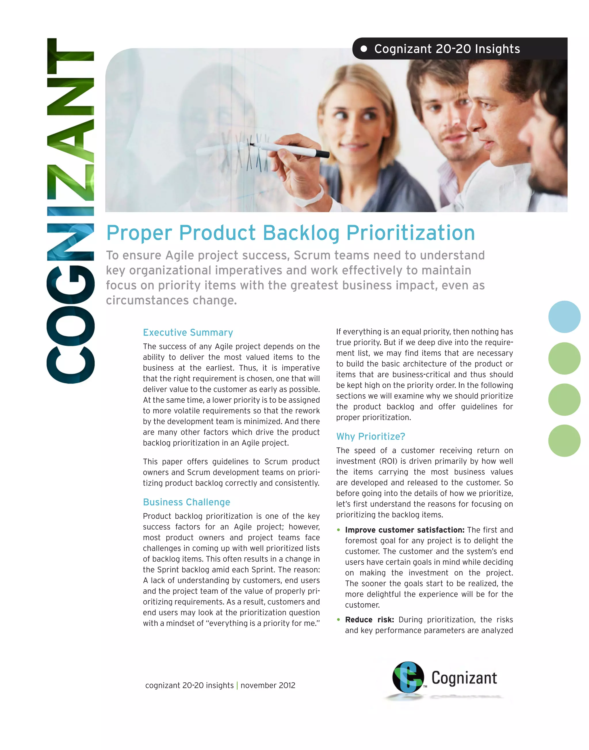 Proper Product Backlog Prioritization | PDF