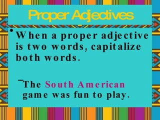 Proper Adjectives | PPT