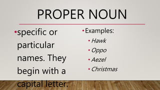 Proper and Common noun | PPTX