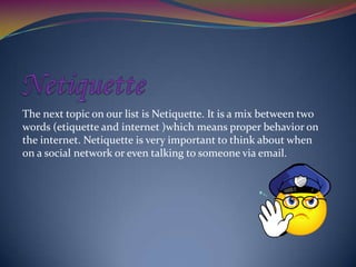 Proper Behavior on the Computer | PPT