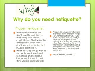 Proper behavior on the web | PPT