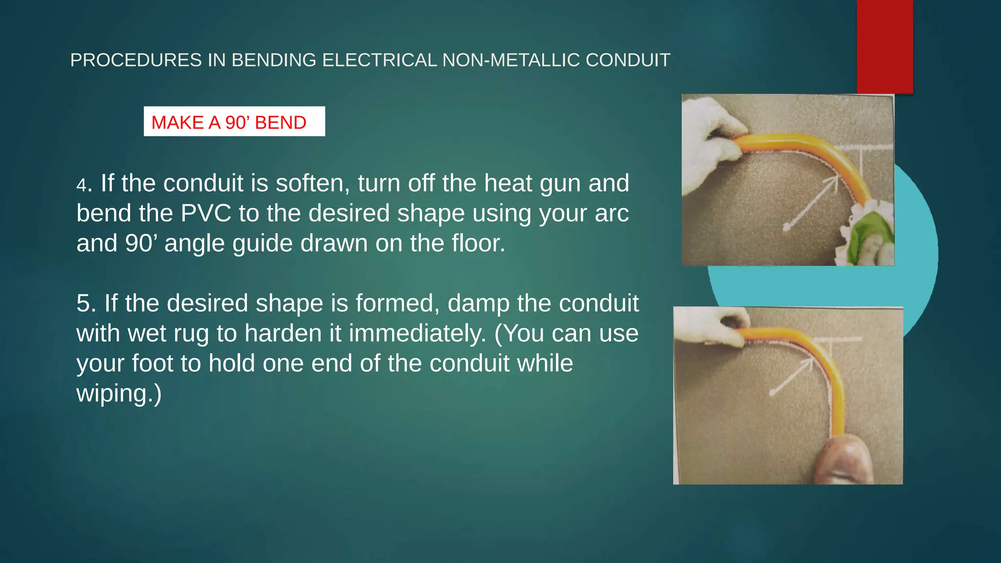 Proper bending of conduit eim.ppt sssssx | PPTX