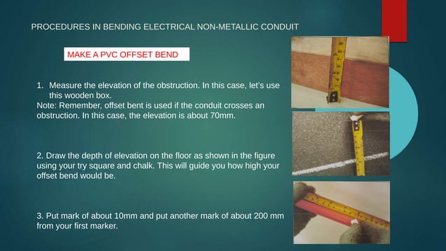 Proper bending of conduit eim.ppt sssssx | PPTX