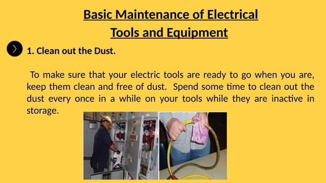 Proper Care and Maintenance of Electrical Tools.pptx