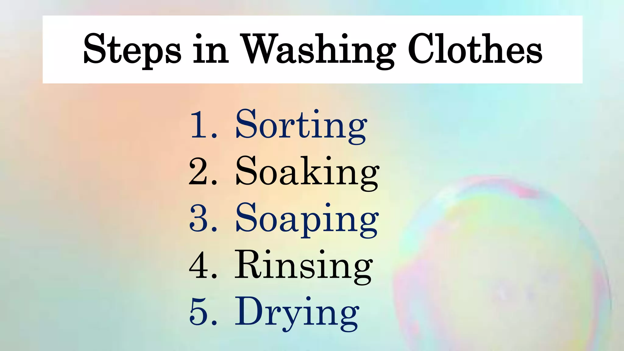 Proper care for the clothes | PPTX