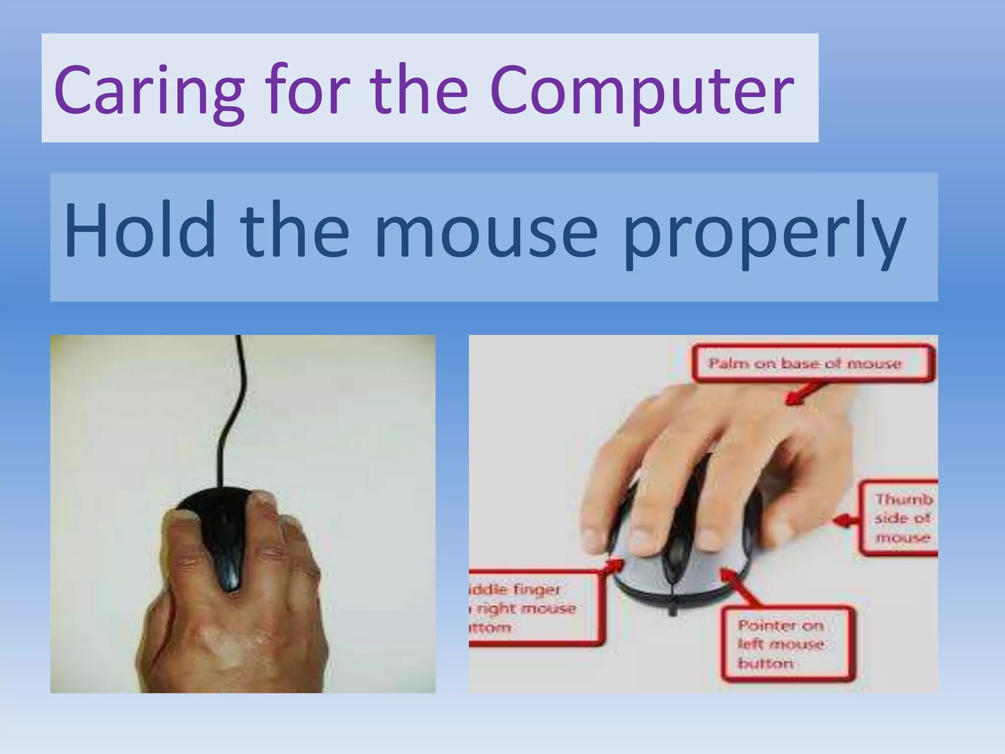 Proper care for the computer gr.1 - 1 | PPTX