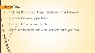 Proper Care for the Teeth and Gums | PPTX