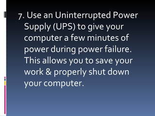 Proper Care Of Computers | PPT