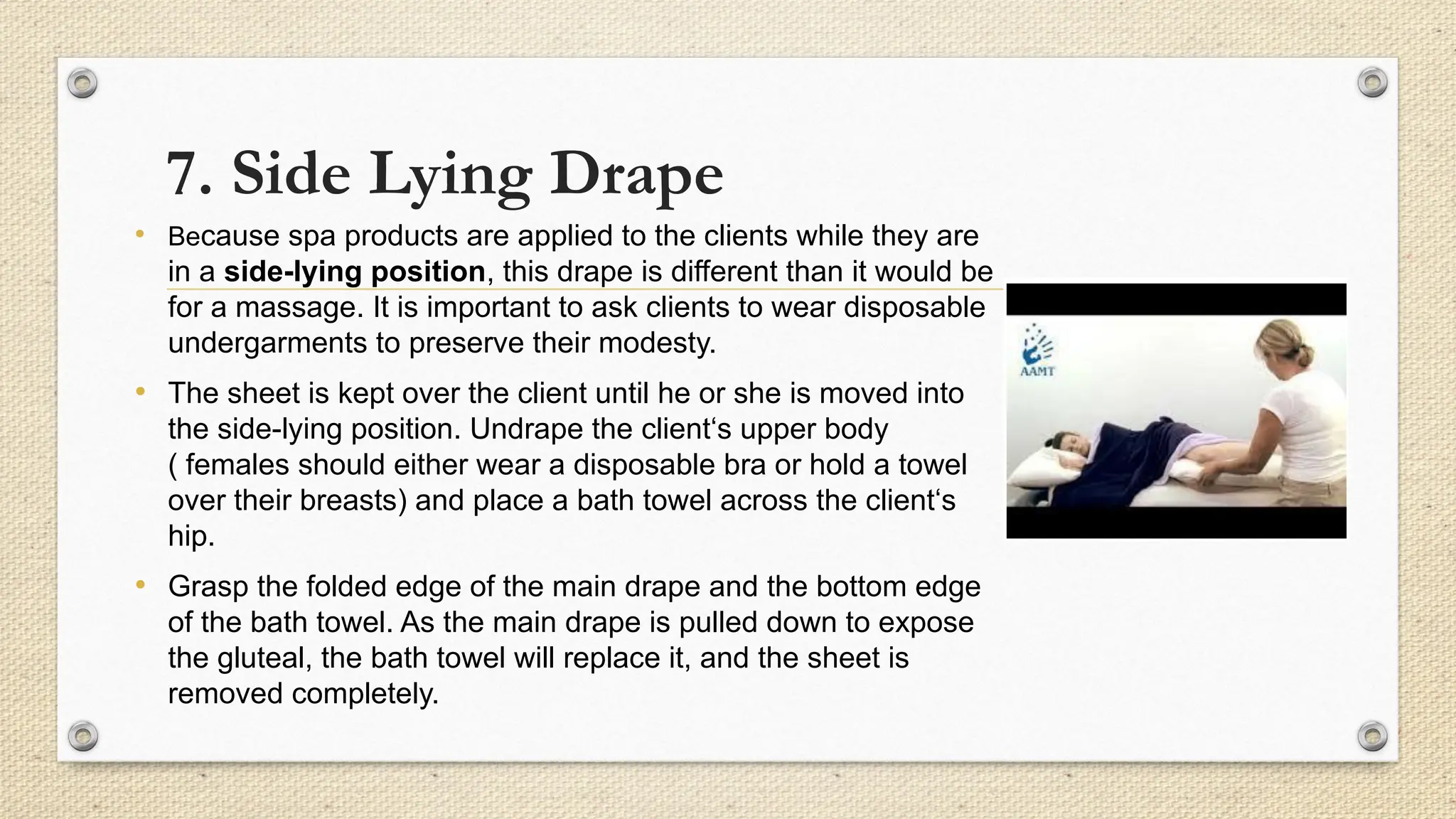 Proper Draping In Wellness Massage 10pptx