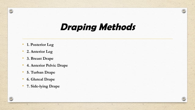 PROPER DRAPING in wellness massage 10.pptx | Bath and Shower | Personal ...