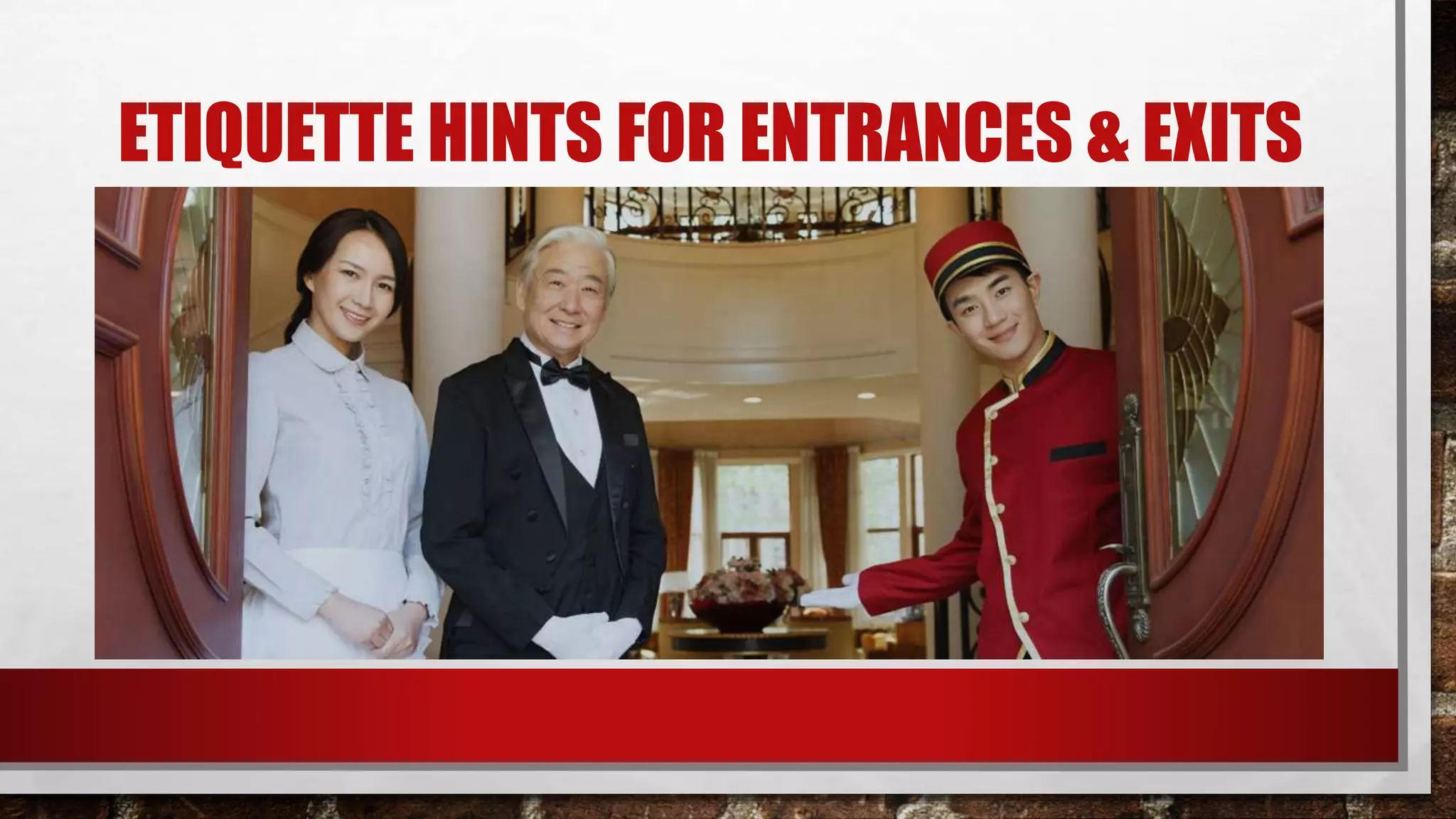 Proper etiquette and manners (Hotel Employee) | PPTX