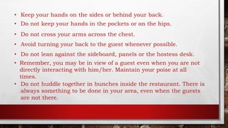 Proper etiquette and manners (Hotel Employee) | PPTX