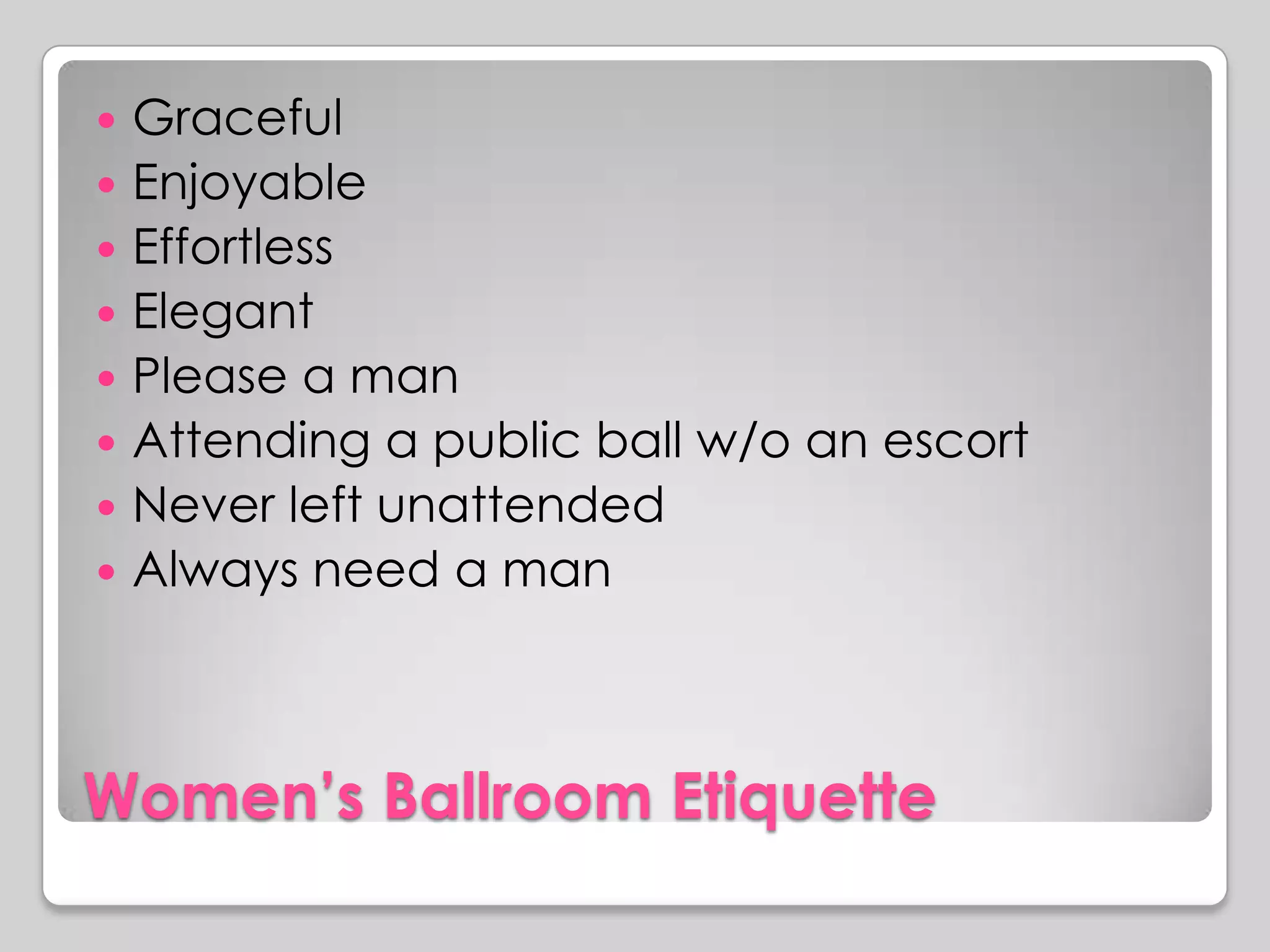 Proper etiquette of the victorian era | PPTX