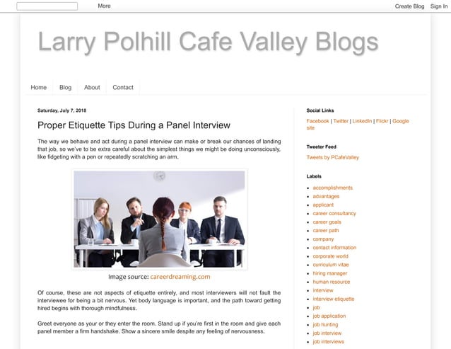 Proper etiquette tips during a panel interview | PPT