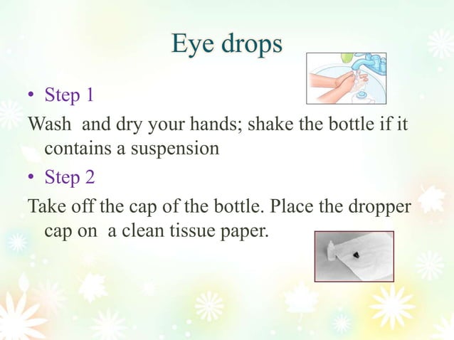 Proper eye drop administration technique | PPTX | Eye and Vision ...
