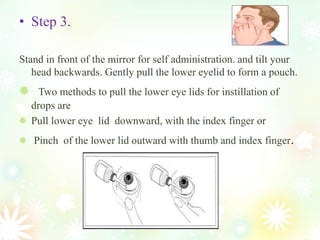 Proper eye drop administration technique | PPTX