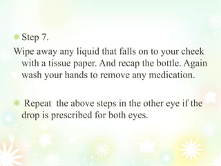 Proper eye drop administration technique | PPTX