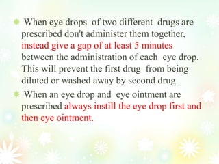 Proper eye drop administration technique | PPTX