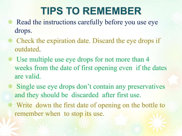 Proper eye drop administration technique | PPTX | Eye and Vision ...
