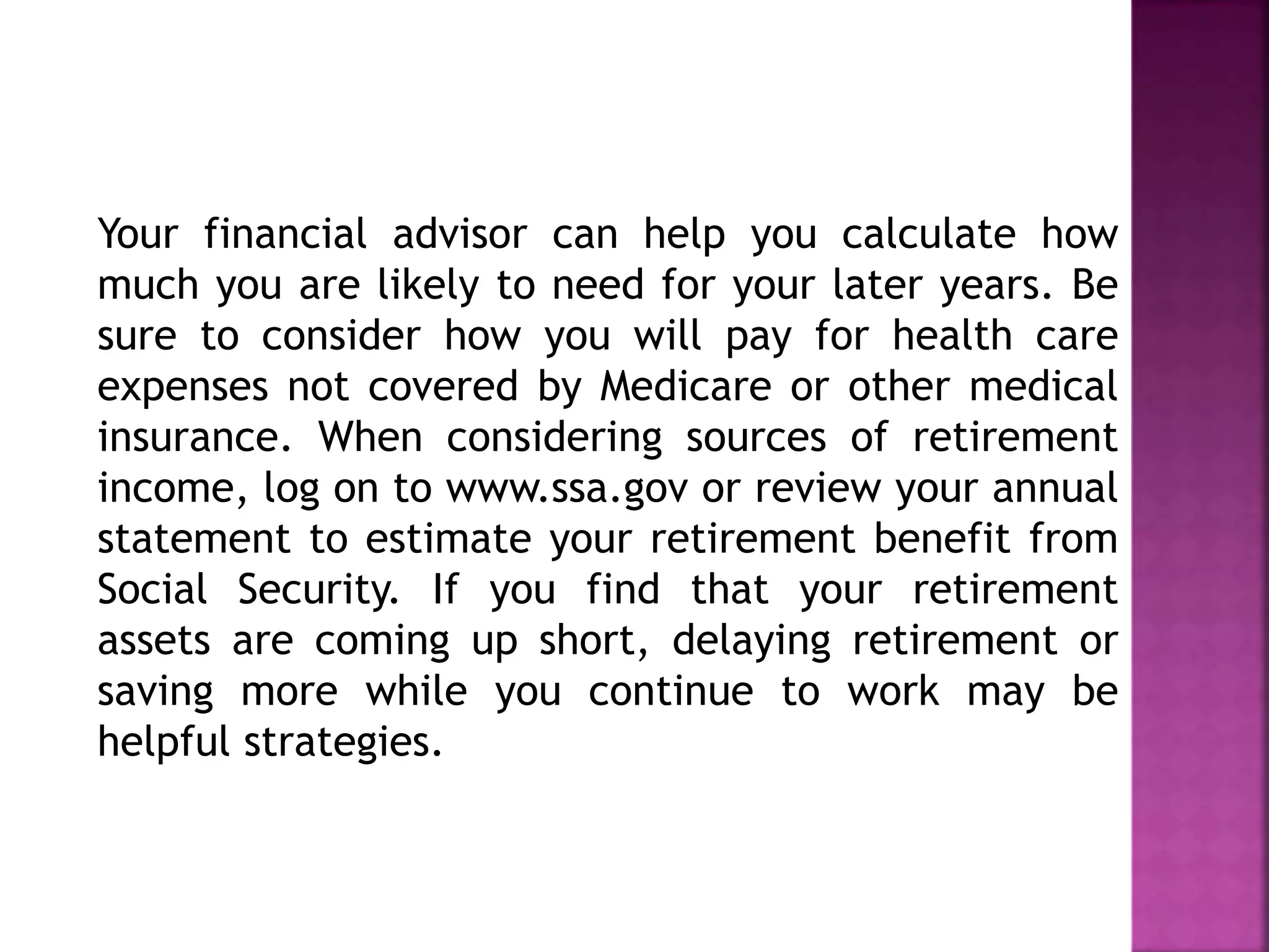 Proper financial planning critical for women | PPT