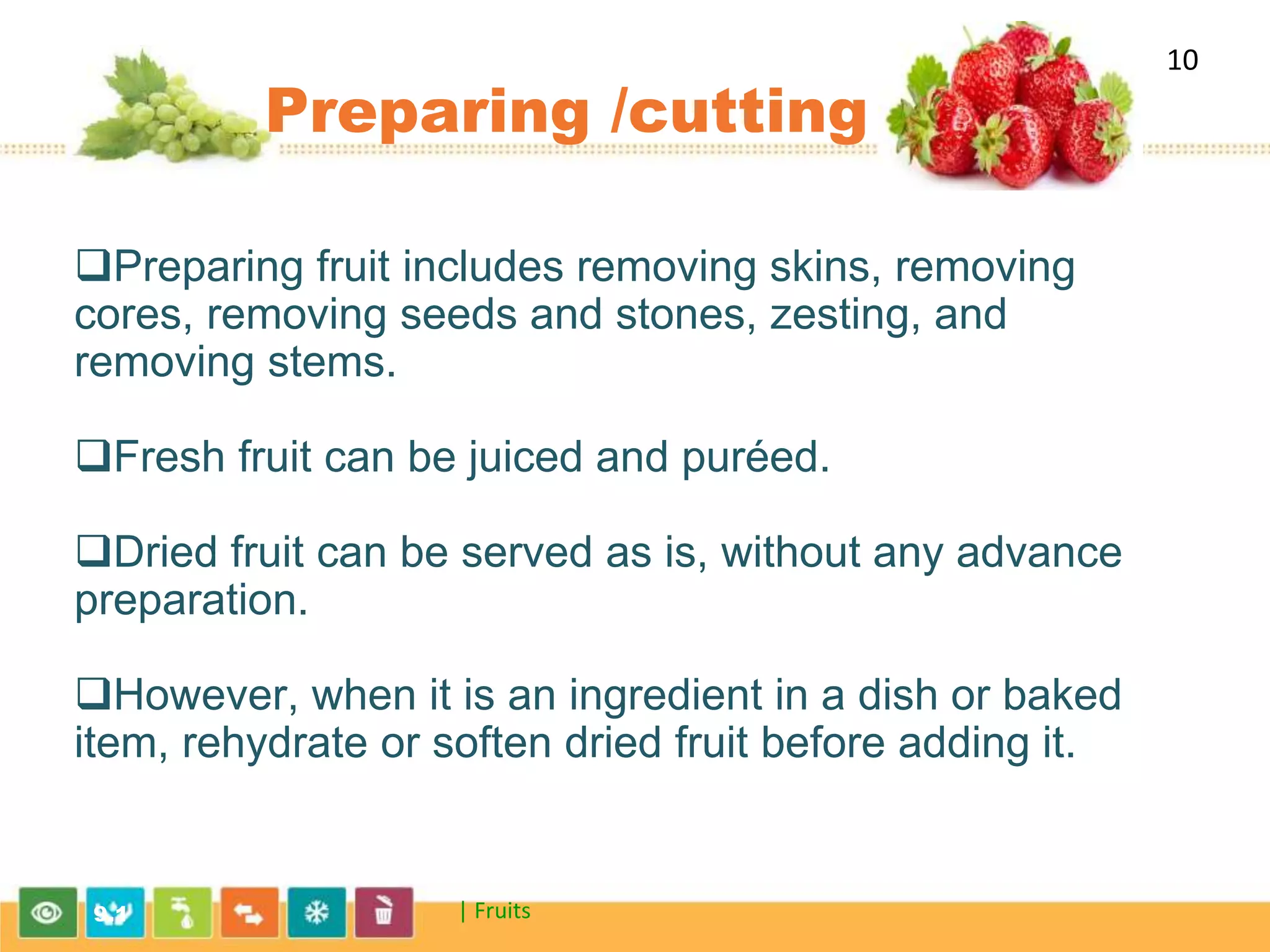 Proper handling of fruit and vegetables | PPTX
