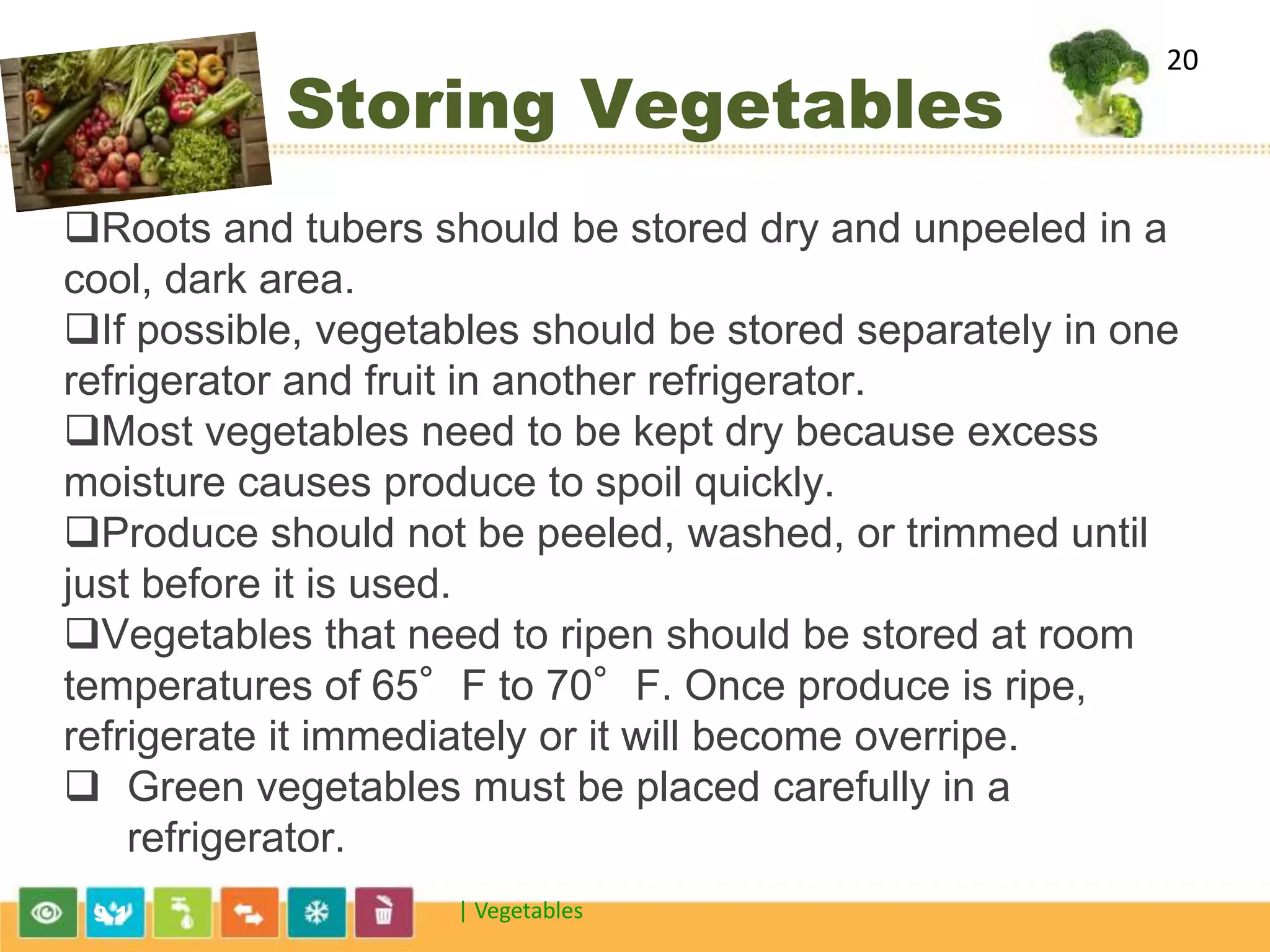 Proper handling of fruit and vegetables | PPTX