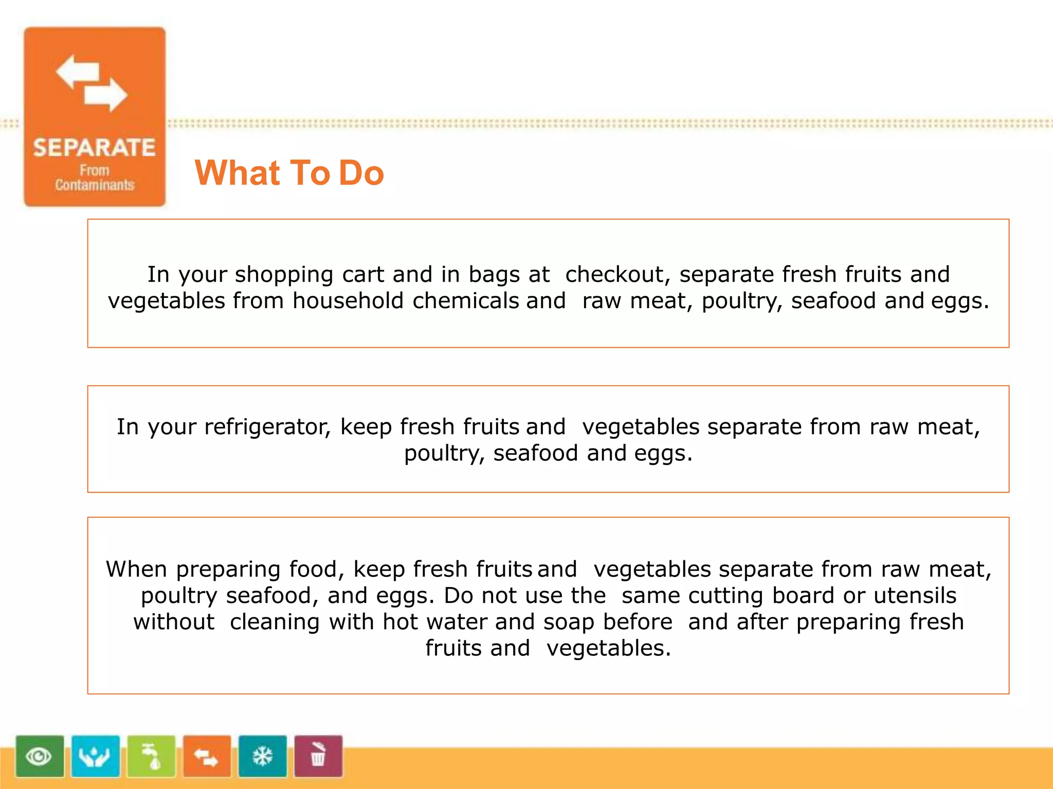 Proper handling of fruit and vegetables | PPTX