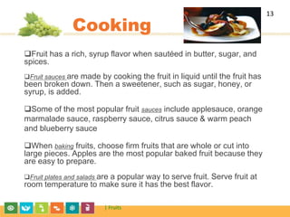 Proper handling of fruit and vegetables | PPTX