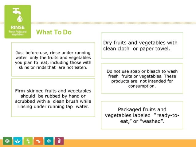 Proper handling of fruit and vegetables | PPTX