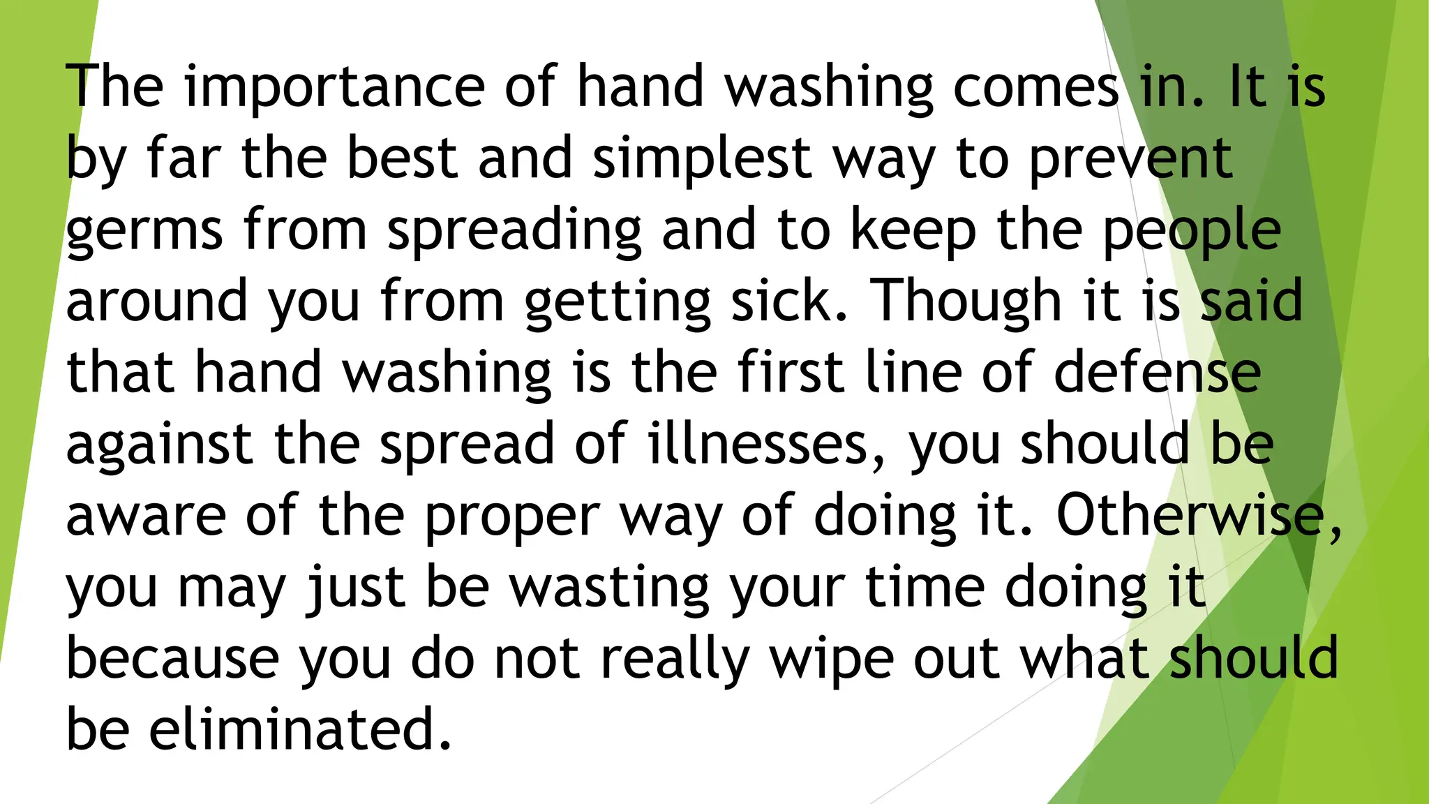 Proper hand washing for the grade 8 lesson in caregiving | PPTX