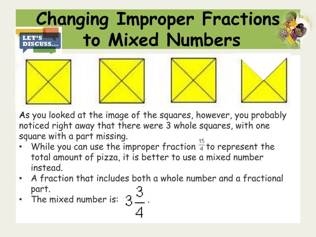 Proper; Improper & Mixed Number Fractions | PDF | Food & Drink