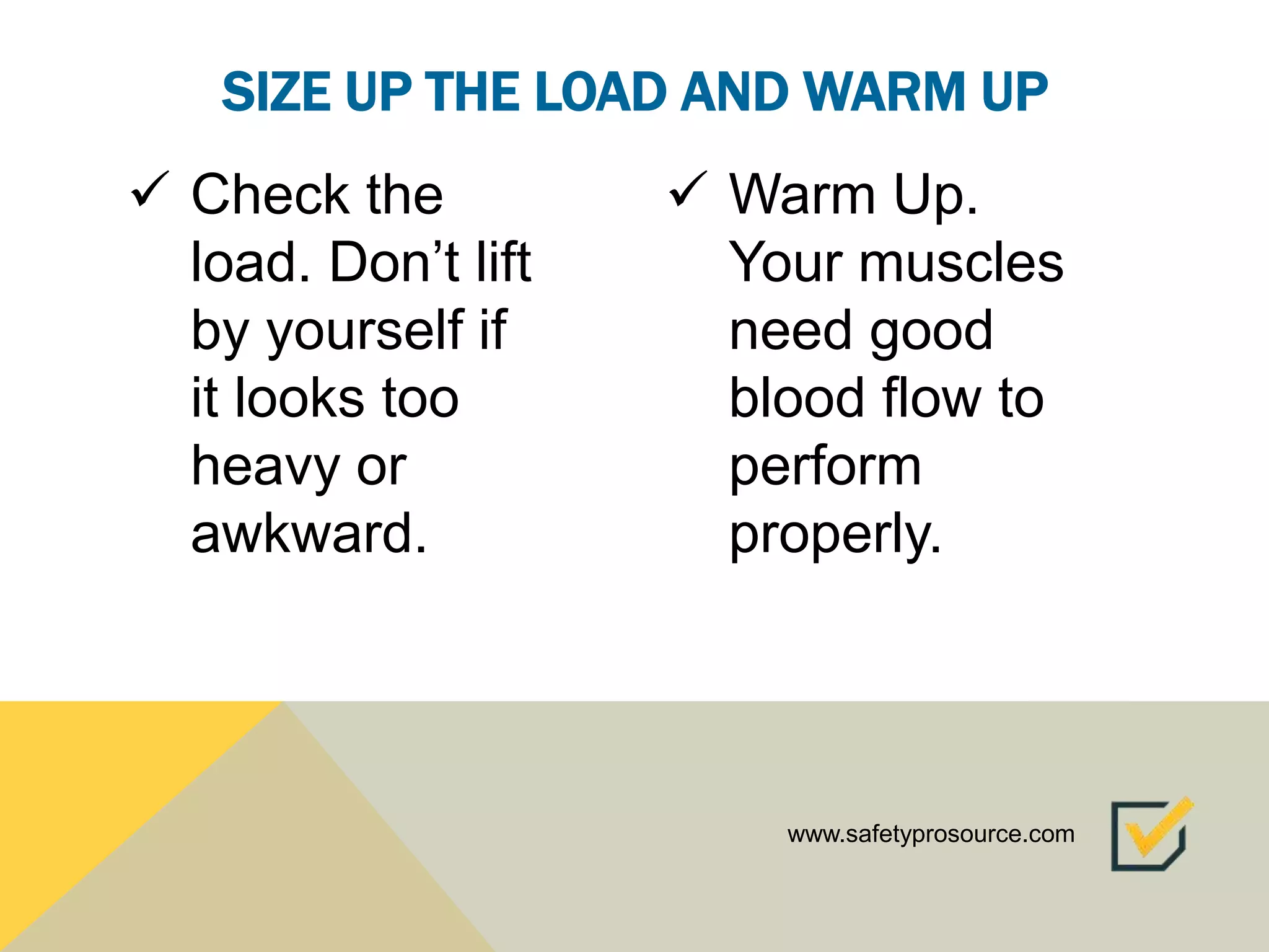 Proper Lifting Techniques | PPTX