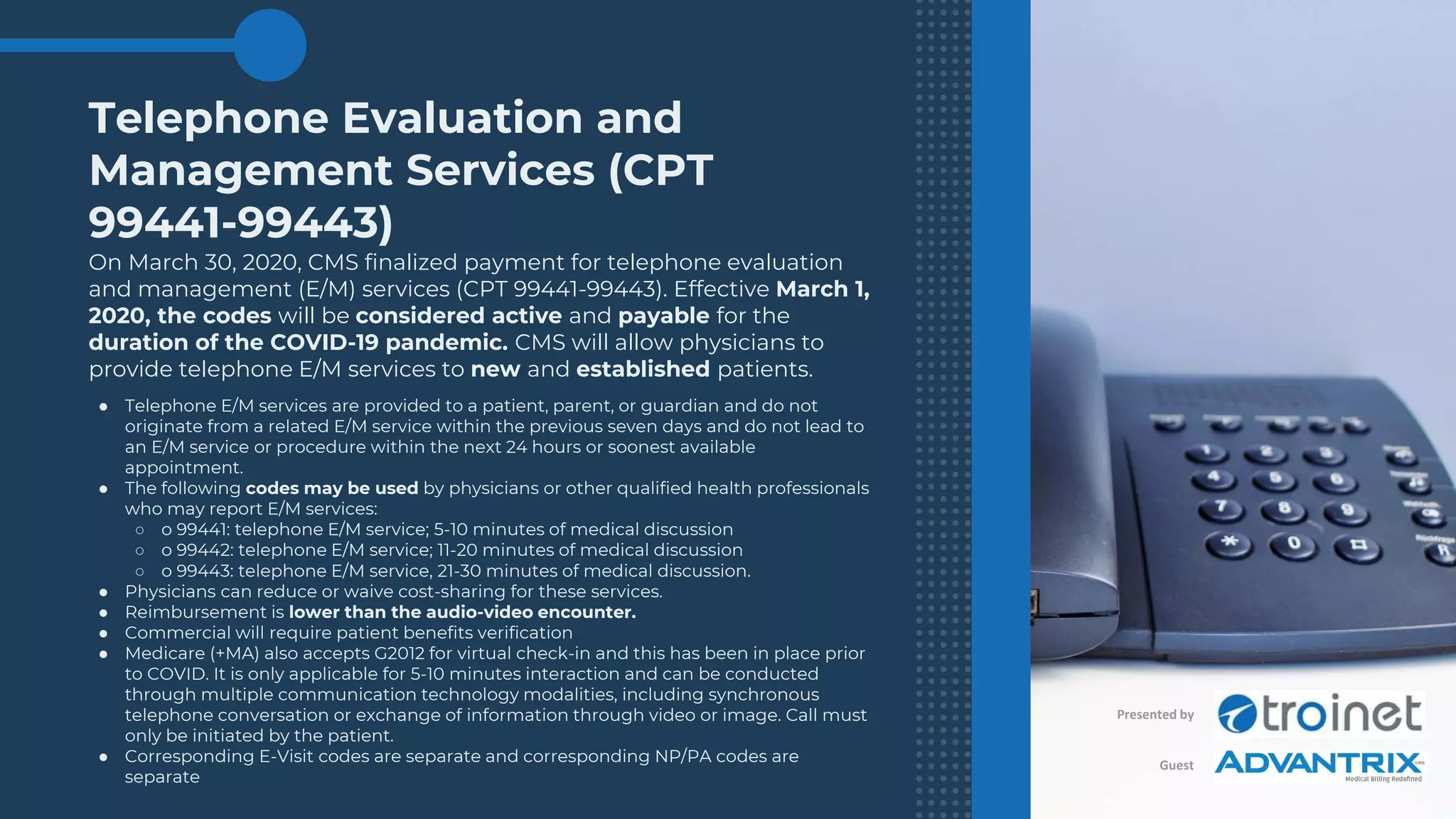 Properly Billing Telehealth Telemedicine | PPTX
