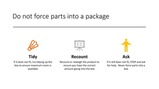 Properly packaging product | PPT