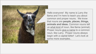 PROPER NOUN Presentation for ESL 3rd-5th | PPT