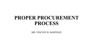 THE PROPER PROCUREMENT PROCESS OF LIQUIDATION REPORTS IN DEPED | PPTX