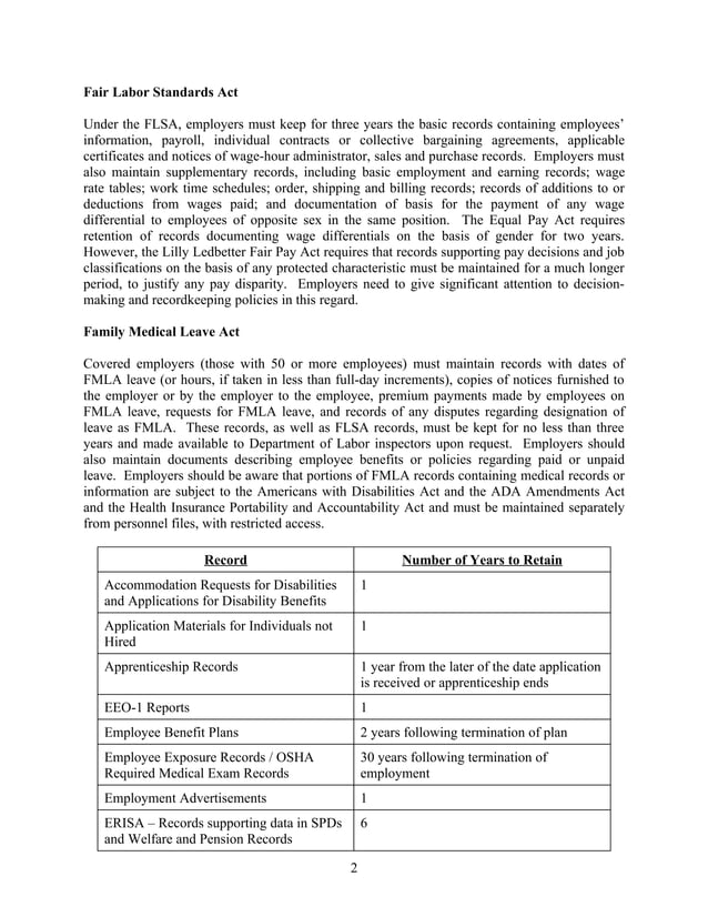 Proper Recordkeeping | DOC