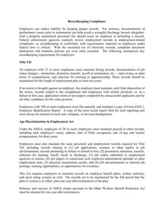 Proper Recordkeeping | PDF