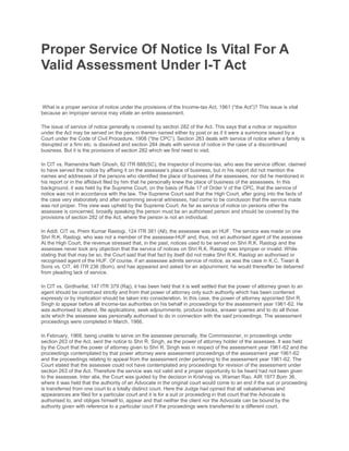 Proper service of notices | DOCX