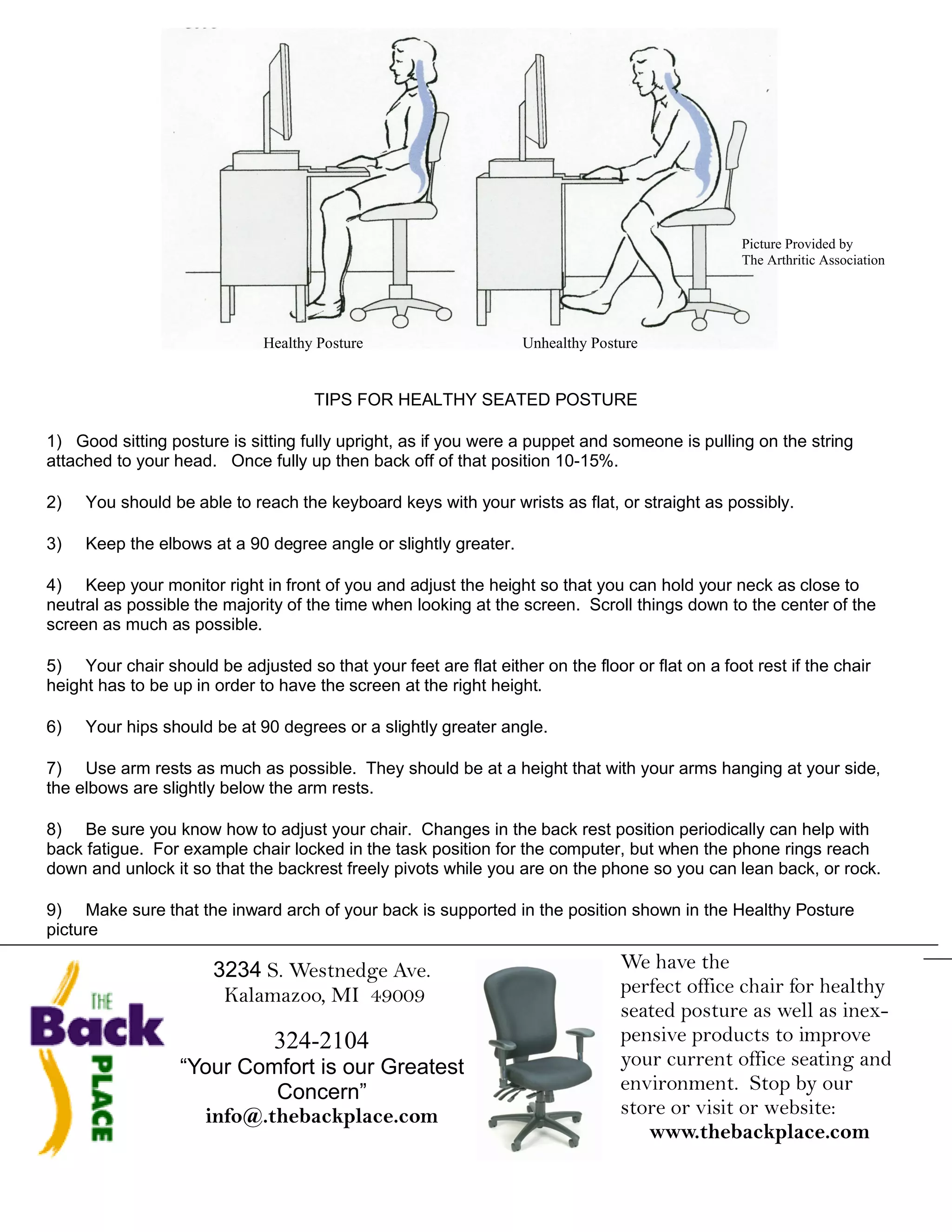 Proper Sitting Posture | PDF