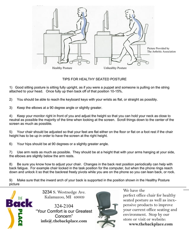 Proper Sitting Posture | PDF | Computer Peripherals | Computing