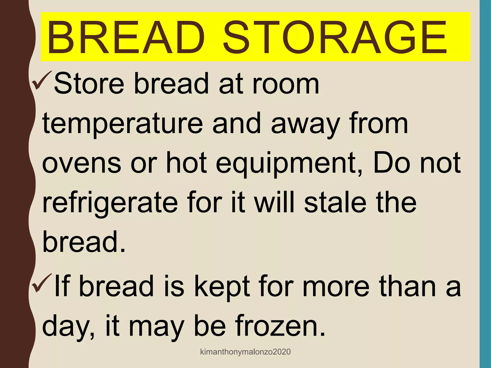 Proper storage of sandwiches | PPTX
