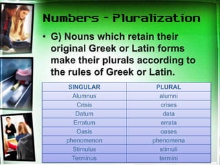 Properties of nouns | PPTX