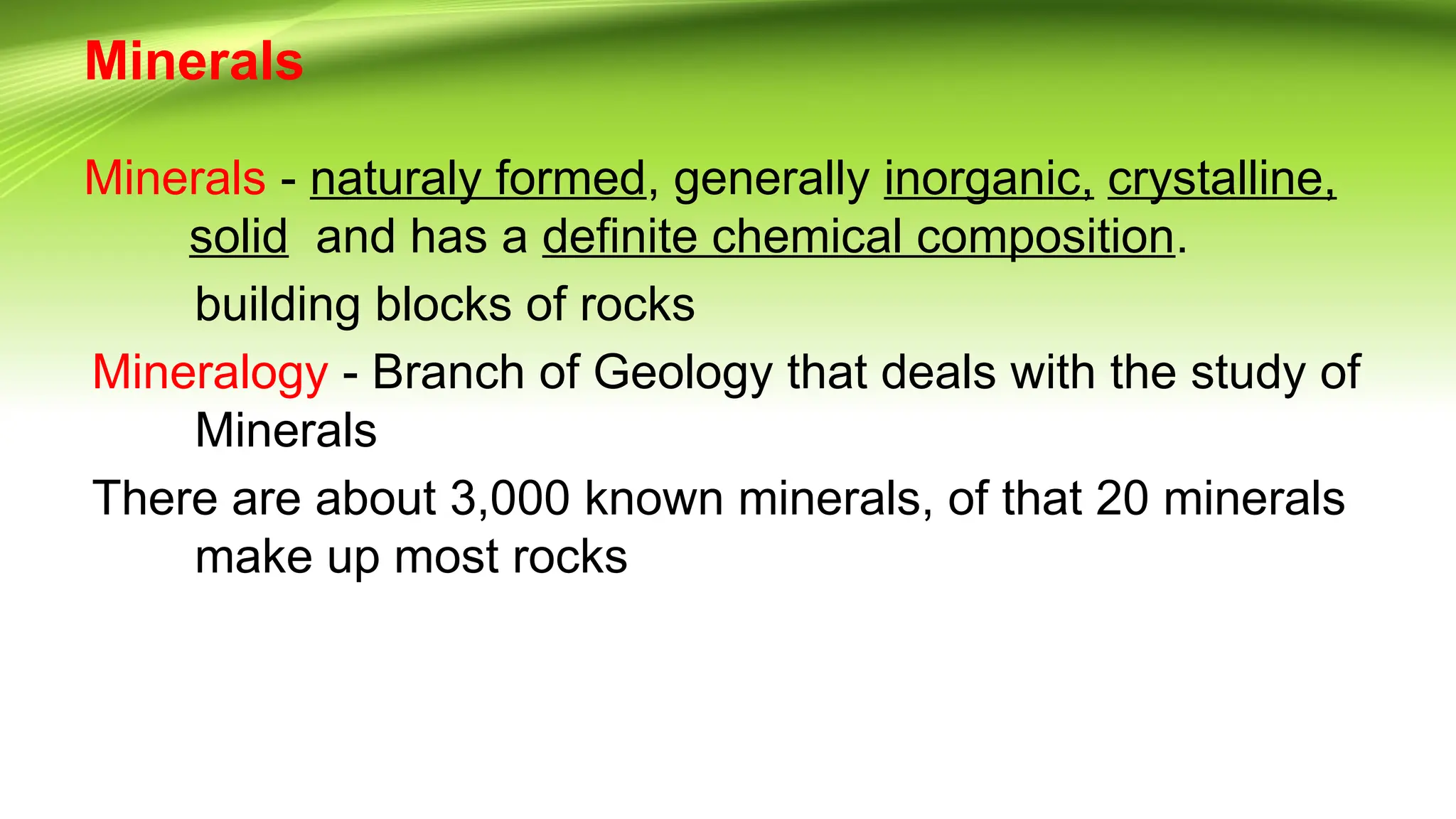 PROPERTIES-OF-MINERALS PowerPoint presentation | PPTX