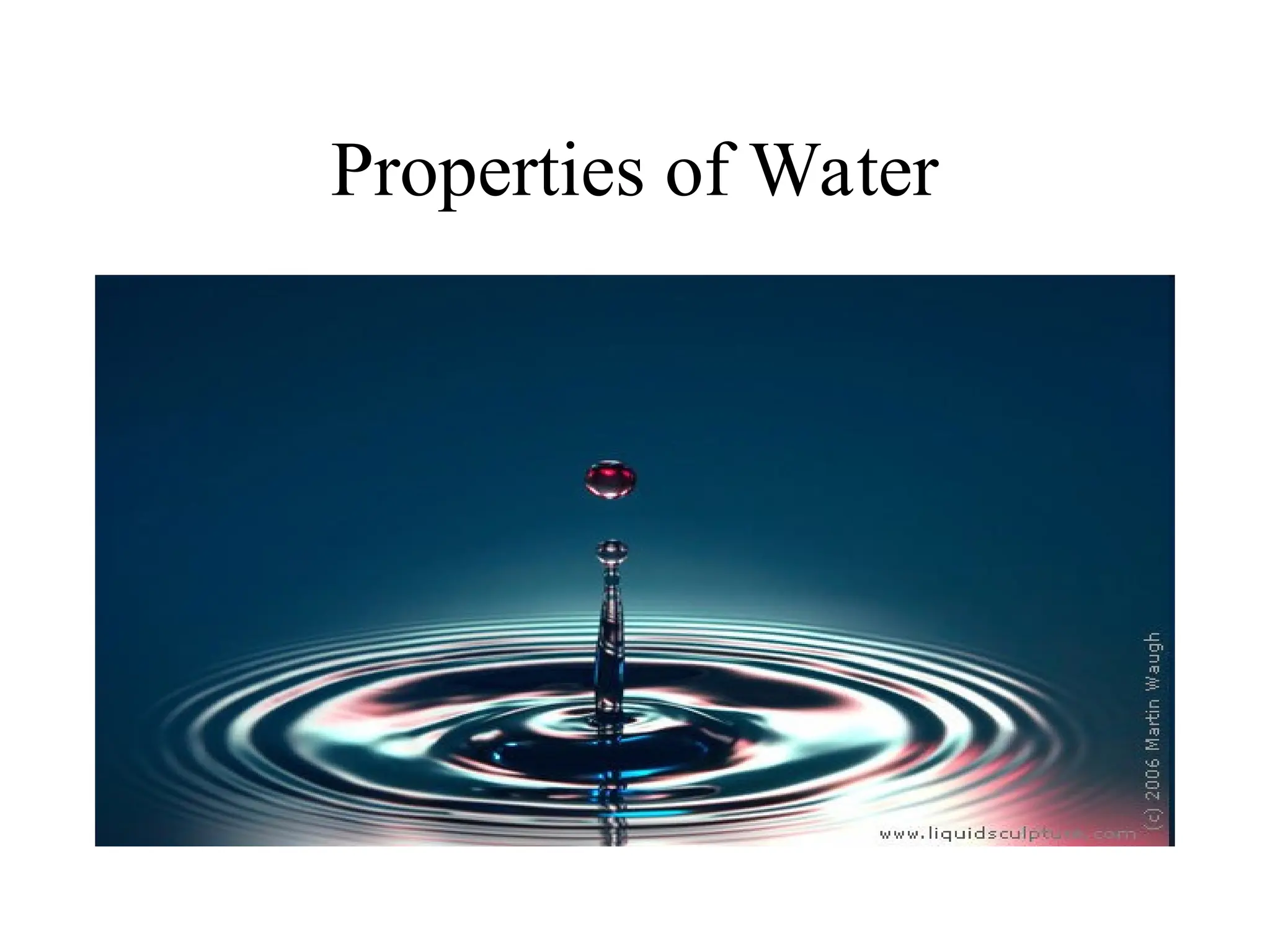 Properties-of-water PowerPoint Presentation | PPT