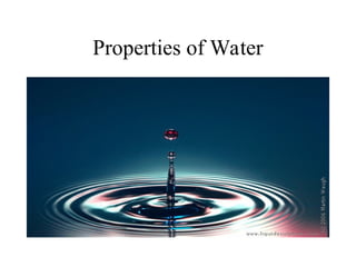 Properties-of-water PowerPoint Presentation | PPT