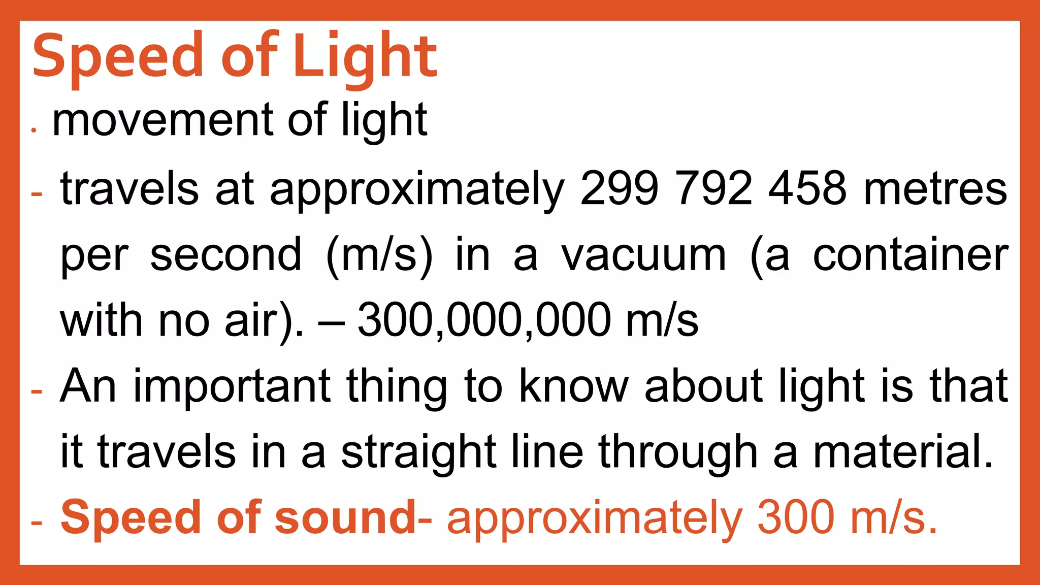 Properties and characteristics of light 4 | PPTX