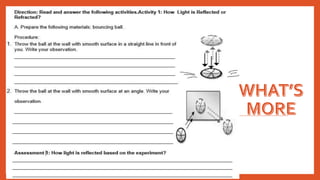 Properties and characteristics of light 4 | PPTX