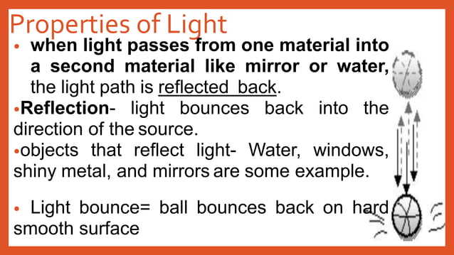 Properties and characteristics of light 4 | PPTX | Physics | Science